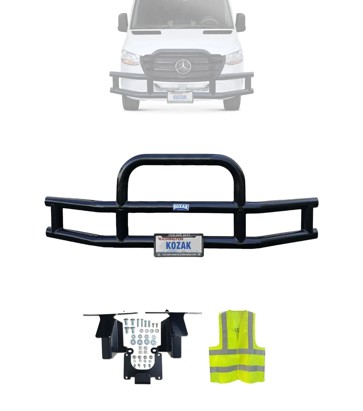 3" Grille Guard 2019+ Mercedes-Benz Sprinter | Kozak Parts