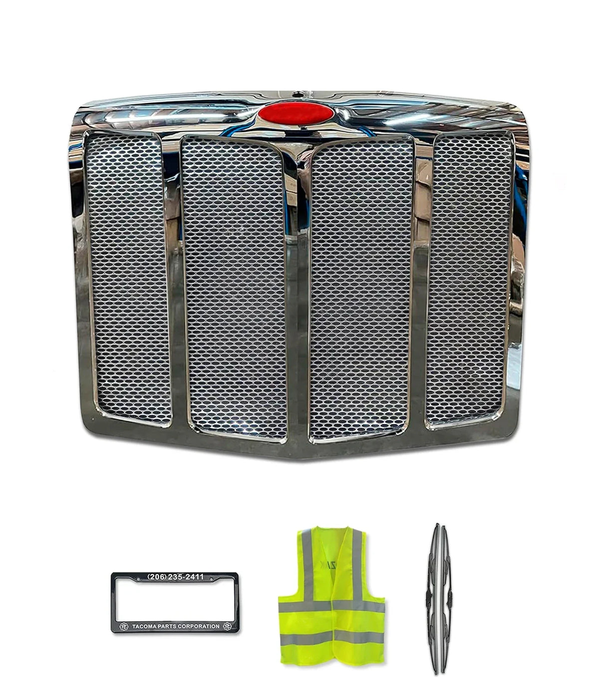 Front Grille with Bug Screen 2013-2021 Peterbilt 579 | Kozak Parts