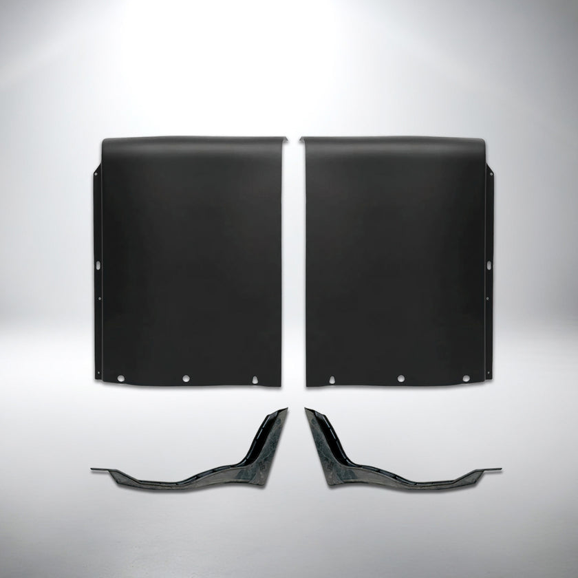 Top Wind Fairings Cab Extenders w/Brackets Set International LT625 ...